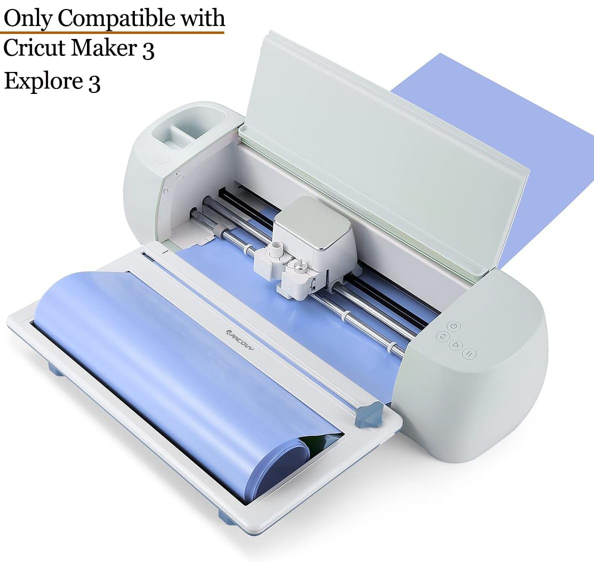 Rancovy Vinyl Roll Holder with Built in Trimmer for Cricut Maker 3 and Cricut Explore 3