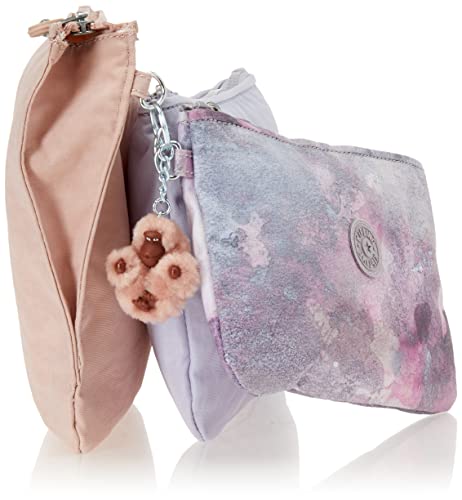 Kipling Womens Women's Iaka Crossbody Bag, Removable Strap, Zipped Main Compartment, Water Resistant, Crinkle Nyl Wristlet, Canyon Mist Set, 11 L x 8.5 H 0.5 D US