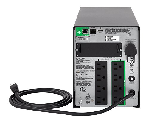 APC 1500VA Smart UPS with SmartConnect, SMT1500C Sinewave UPS Battery Backup, AVR, 120V, Line Interactive Uninterruptible Power Supply & UPS Network Management Card 3, Newest Model 2020 (AP9640)