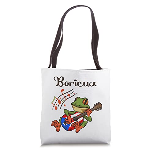 Puerto Rico Coqui Frog Puerto Rican Music Graphic Tote Bag