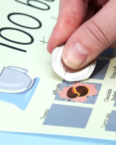100 Bakes Scratch Off Poster | Baking Bucket List | Recipe Links Included | A3