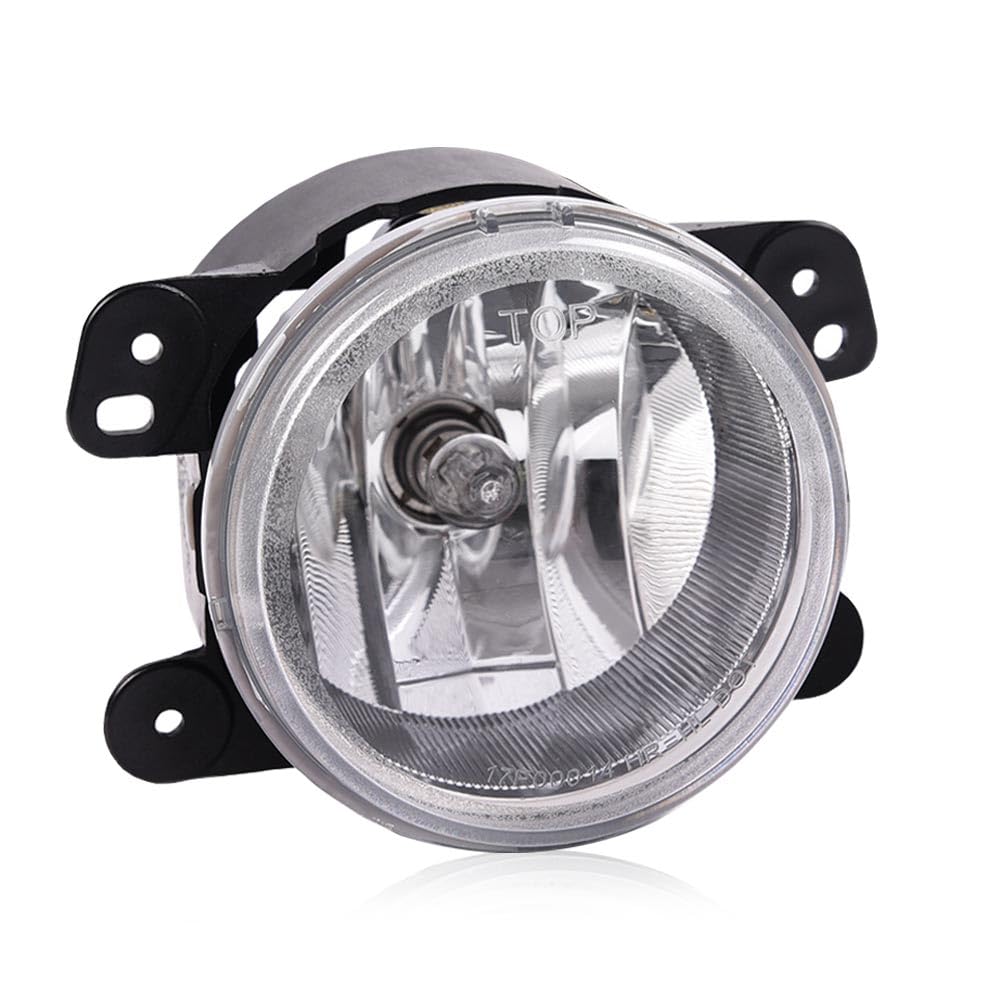 CHEDA Fog Lights Compatible with 2010-2018 Dodge Journey,2007-2017 Jeep Wrangler,2014-2018 Jeep Cherokee,2011-2013 Jeepgarnd Cherokee, 2011-2014 Dodge Charger,1pc (Clear Lens)