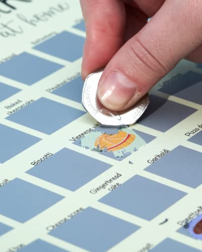 100 Bakes Scratch Off Poster | Baking Bucket List | Recipe Links Included | A3
