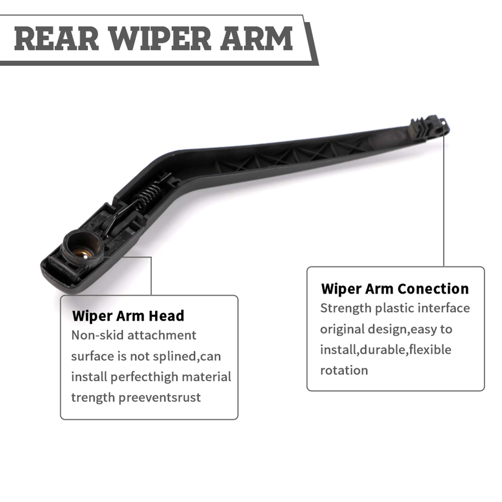 HODEE Rear Wiper Arm Blade Nut Set Replacement for Dodge Journey 2009-2019 Scion XB 2008-2015 XA 2004-2006 toyota Yaris 2007-2016,Rear Wiper Cover Accessories Assembly Wiper Cap Set for Back Window