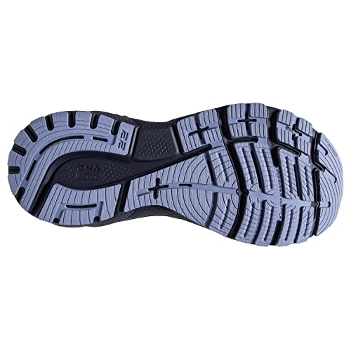 Brooks Women's Adrenaline GTS 22 Supportive Running Shoe - Blue/Purple/Nightlife - 9.5 Medium