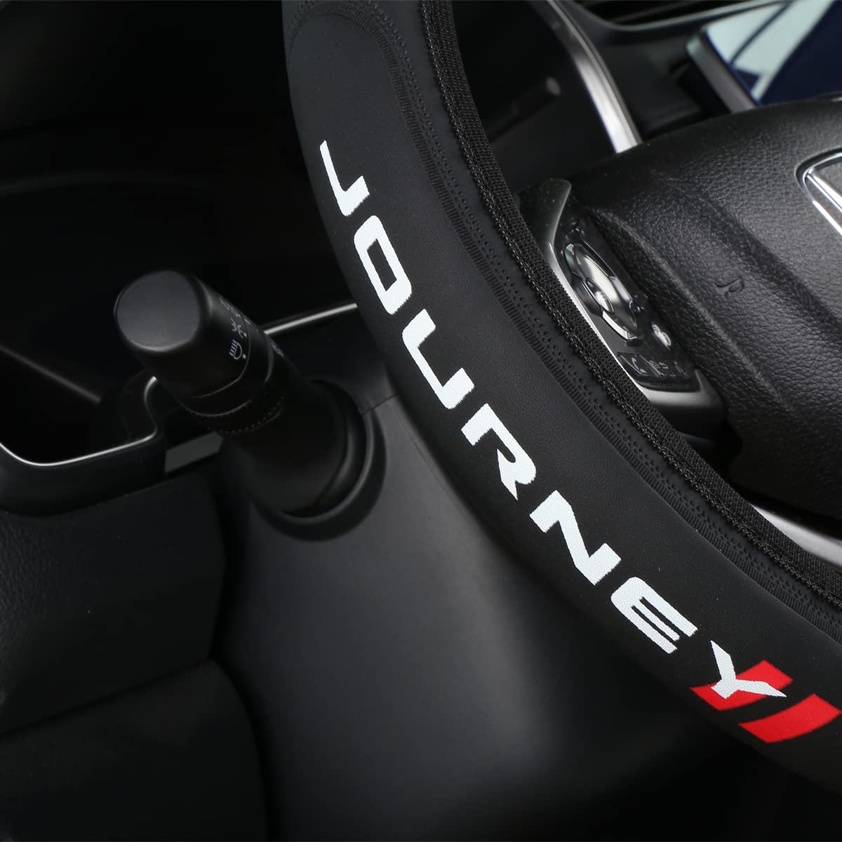 MSMINT Leather Steering Wheel Cover for Dodge Journey