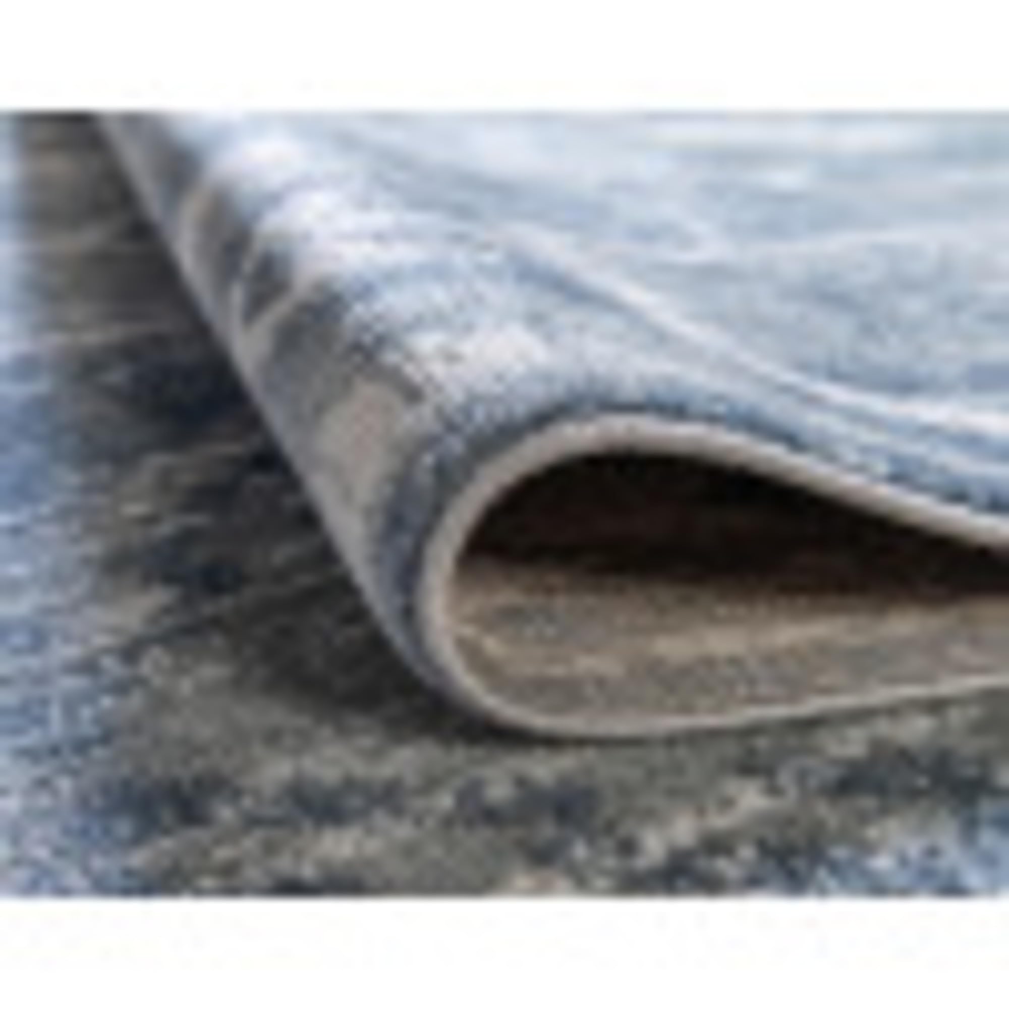 Unique Loom Portland Collection Southwestern Inspired Striped Tone Area Rug, 2 ft 2 in x 12 ft, Blue/Gray