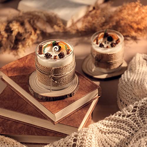 BEWEEN Scented Soy Candles for Home with Pine Cones, Lemon, Cinnamon Decoration - Long Burning Candle for Clearance, Housewarming β Makes Great Gift for Women & Men