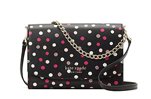 Kate Spade New York Carson Convertible Crossbody, Black Dot Multi