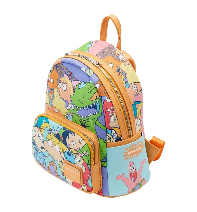 Loungefly Nickelodeon Nick 90's Color Block Double Strap Shoulder Bag