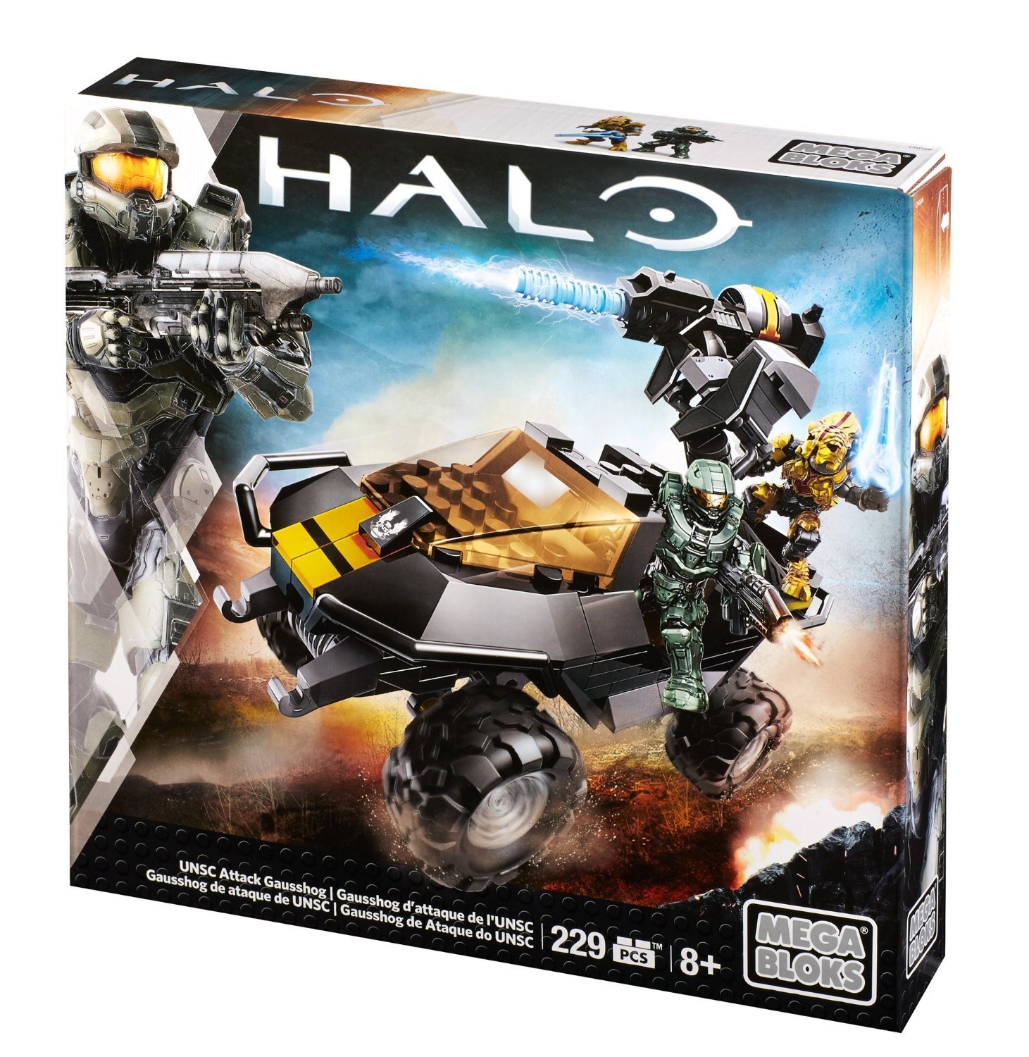 Mega Bloks Halo UNSC Attack Gausshog Building Set