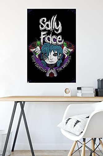 Trends International Sally Face - Crossed Guitars Wall Poster