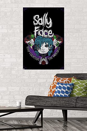 Trends International Sally Face - Crossed Guitars Wall Poster