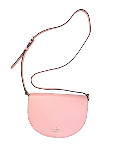 Kate Spade New York Crescent Flap Crossbody in Pebbled Leather (Chalk Pink)
