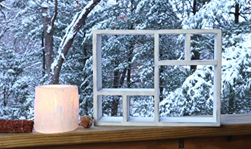 Shelf & Stone Mini Fossil & Crystal Display Shelf Parent (Rustic White)