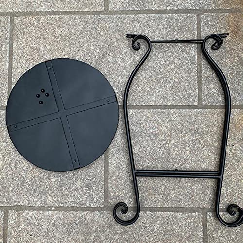 XIAOLIN Mosaic Table Outdoor Balcony Patio Furniture,Garden Side Table, Round Plant Table - Easy to Assemble(Color:02)