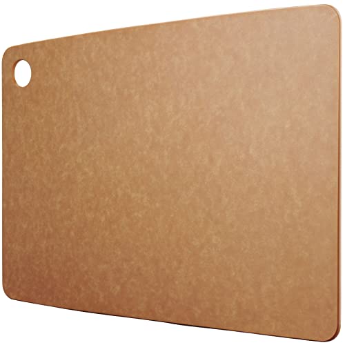 Wood Cutting Boards for Kitchen - Composite Wooden Fiber Cutting Board, Dishwasher Safe Chopping Board - Thin and Lightweight Meat Cutting Board - Large Cutting Board 14.5 x 11 in (Natural)