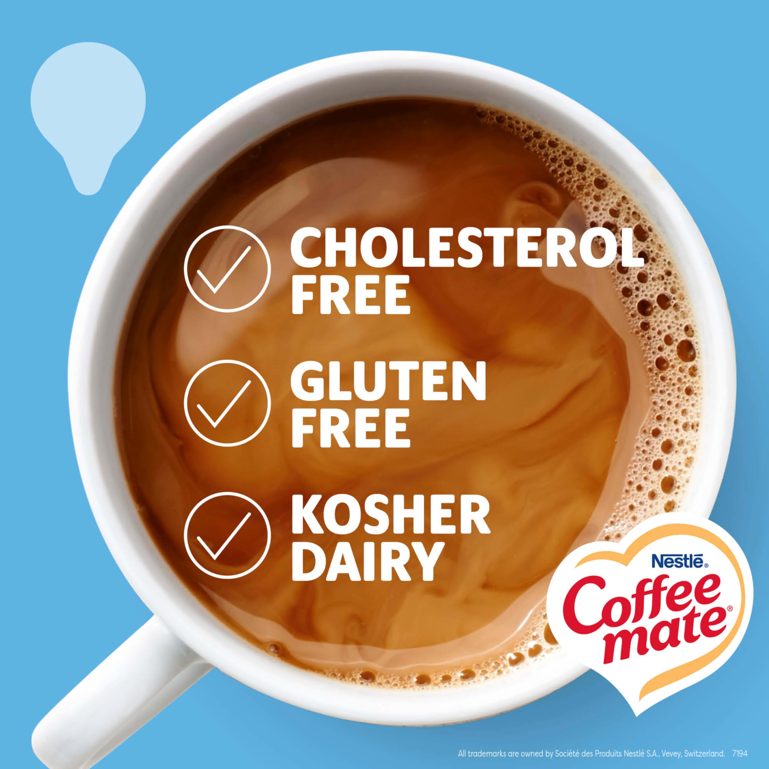 Nestle Coffee mate Coffee Creamer, French Vanilla, Liquid Creamer Singles, Non Dairy, No Refrigeration, Box of 180