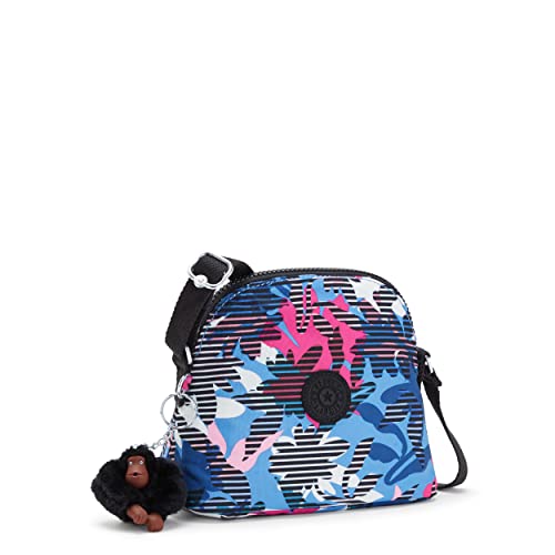Kipling Womens Women's Dory Bag, Adjustable Strap, Mini Handbag, Polyester Crossbody Bags, Brilliant Blossoms, 7.75 L x 6.25 H 3.75 D US