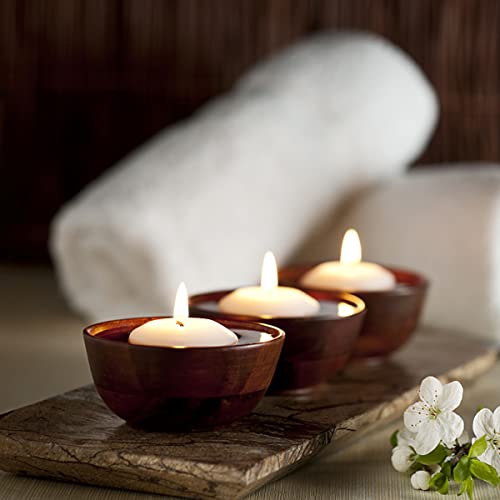 30 Pack 2 Inch Ivory Floating Candles, Unscented Dripless Tealight Candles for Weddings, Birthdays, Wedding Party Pool Holiday and Home Decor