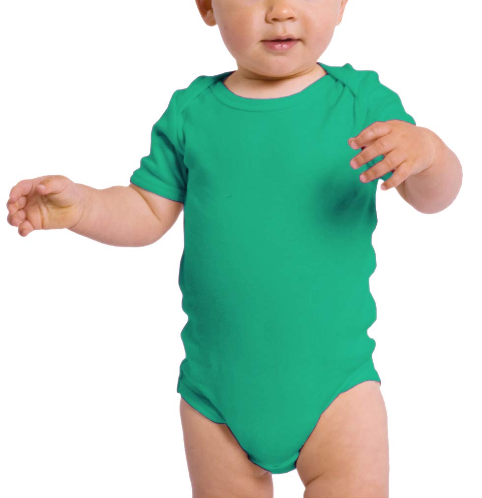 Mato & Hash Unisex Baby Cotton Infant Baby Toddler One Piece Lap Shoulder Jumpsuit - Jade CA165 12-18