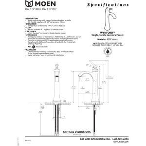 Moen Wynford Brushed Nickel One-Handle High Arc Vessel Bathroom Faucet for Single Hole Vessel Sinks, 4507BN
