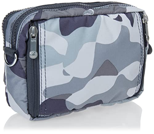 Kipling Womens Women's Merryl 2-in-1 Convertible Bag, Removable Shoulder Strap, Nylon Crossbody Bag, Cool Camo Grey, 7.75 L x 5 H 3 D US