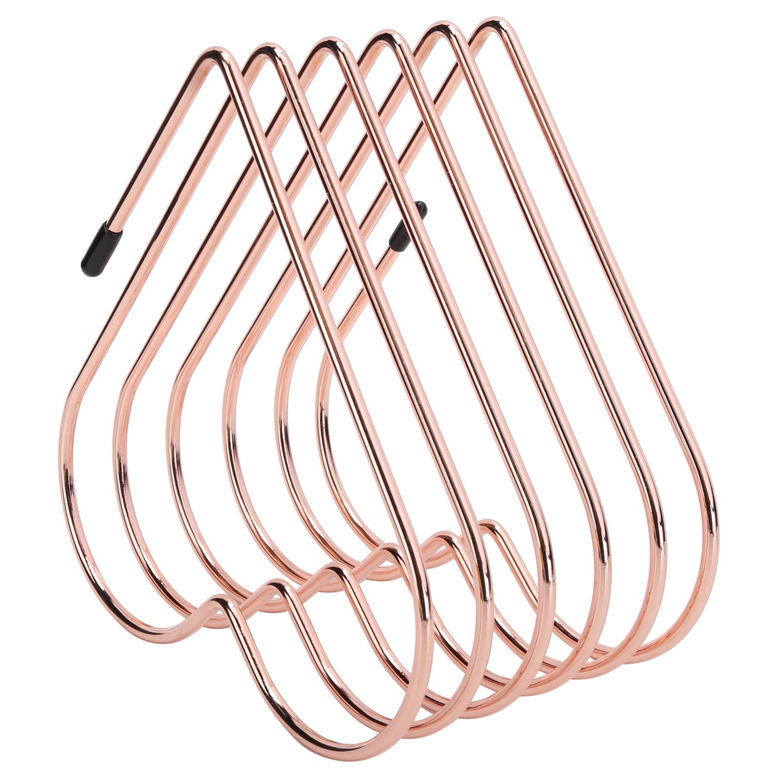 Magazine Holder, Heart Shaped File Holder Book Rack, Desktop File Sorter Magazine Organize Letter Storage for Document Folder(Rose Gold)