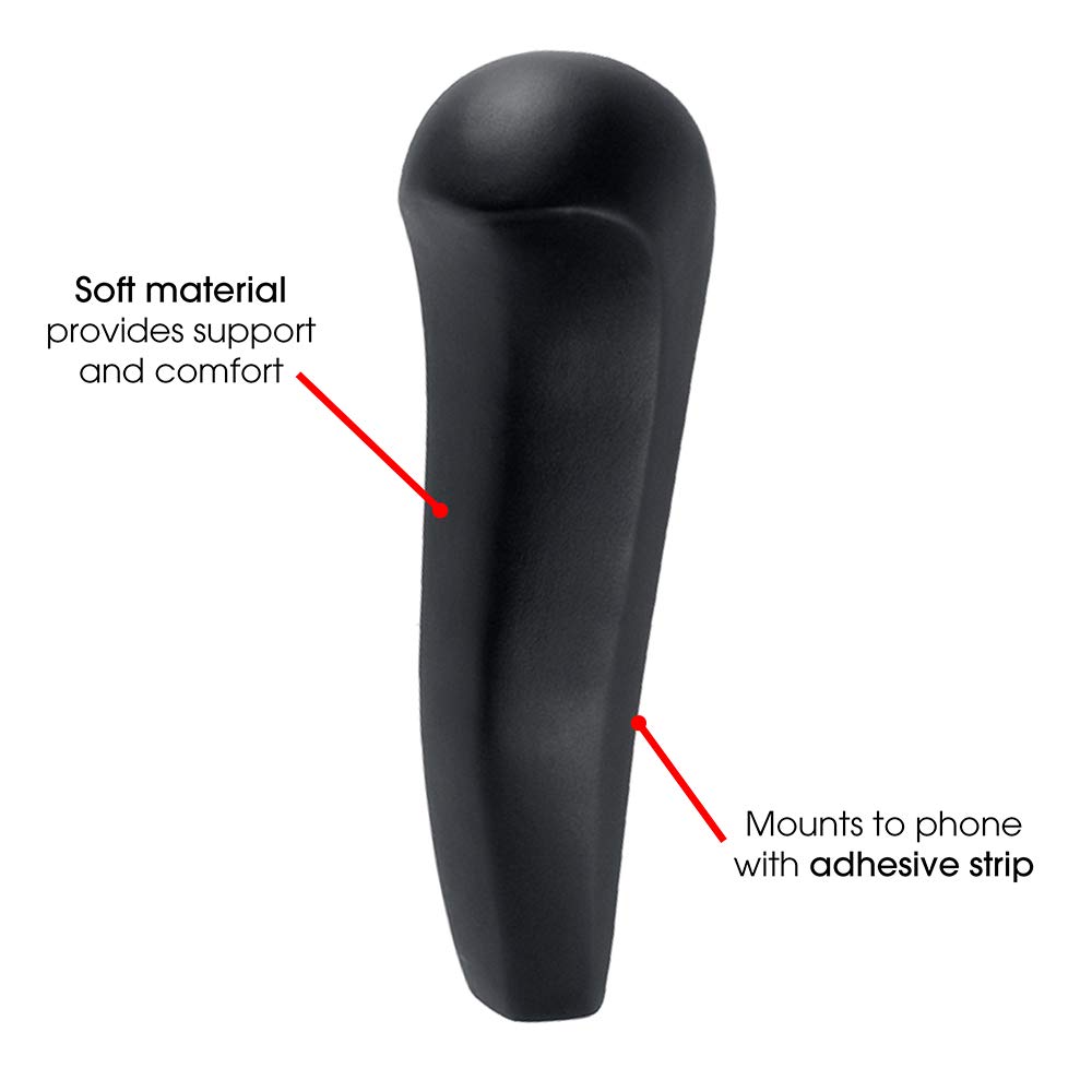 Power Gear Telephone Shoulder Rest, 10 Pack, Hands Free Phone Conversations, Designed for Comfort, Strong Adhesive, Ergonomic Design, Black, 52244