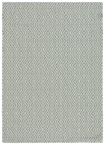 MARTHA STEWART Collection by SAFAVIEH 4' x 6' Green/Ivory MSR484Y Contemporary Geometric Cotton Area Rug