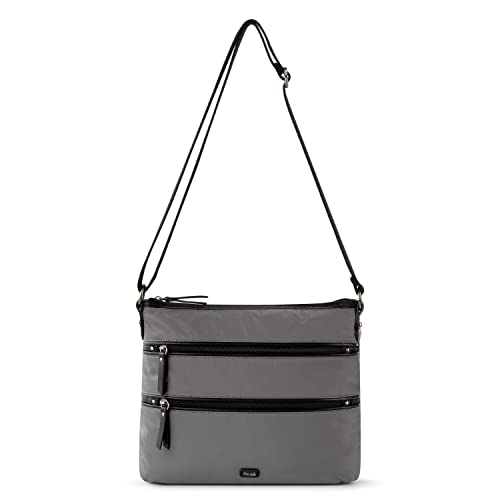 The Sak Womens Esperato Recycled Nylon Crossbody, Slate, One Size US