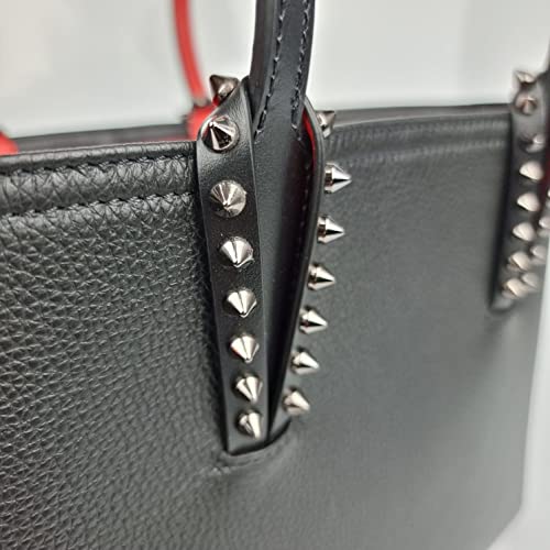 Christian Louboutin Cabata Small Spiked Leather Tote Bag