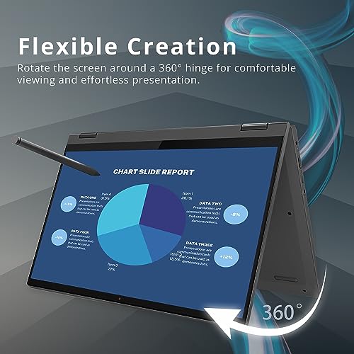 Lenovo IdeaPad Flex 5 15.6" FHD Touchscreen Laptop, Intel Core i5 1135G7, 8GB RAM, 512GB SSD, Intel Iris Xe, Backlit Keyboard, Fingerprint Reader, Wi-Fi AX, Gray, Win 11, 32GB USB Card (Renewed)