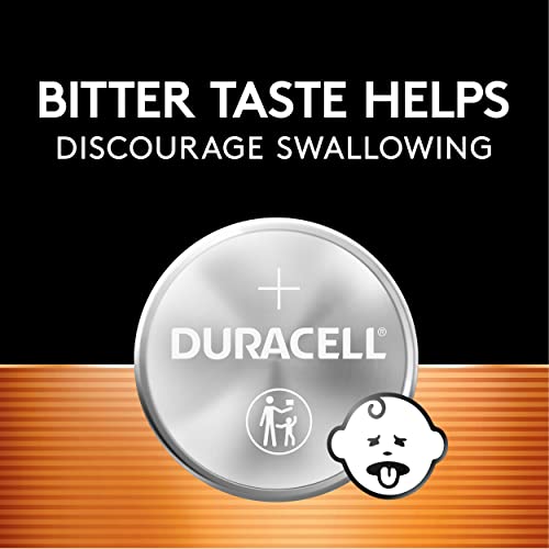 Duracell 2016 Lithium Battery, 4 Count (Pack of 1), Child Safety Features, Lithium Coin Battery for Key Fob, Car Remote, and other devices CR2016 Lithium 3 Volt (3V) Cell