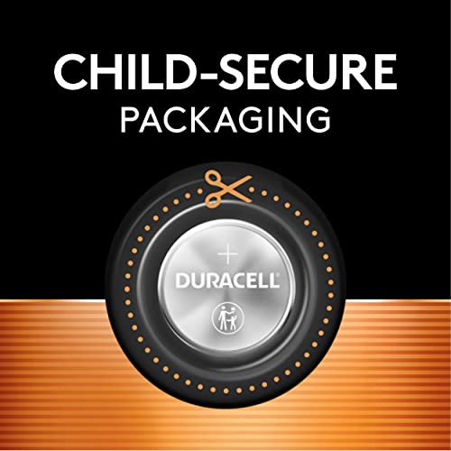 Duracell 2016 Lithium Battery, 4 Count (Pack of 1), Child Safety Features, Lithium Coin Battery for Key Fob, Car Remote, and other devices CR2016 Lithium 3 Volt (3V) Cell
