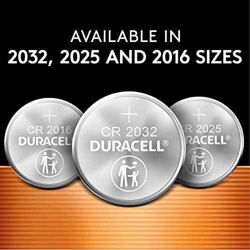Duracell 2016 Lithium Battery, 4 Count (Pack of 1), Child Safety Features, Lithium Coin Battery for Key Fob, Car Remote, and other devices CR2016 Lithium 3 Volt (3V) Cell