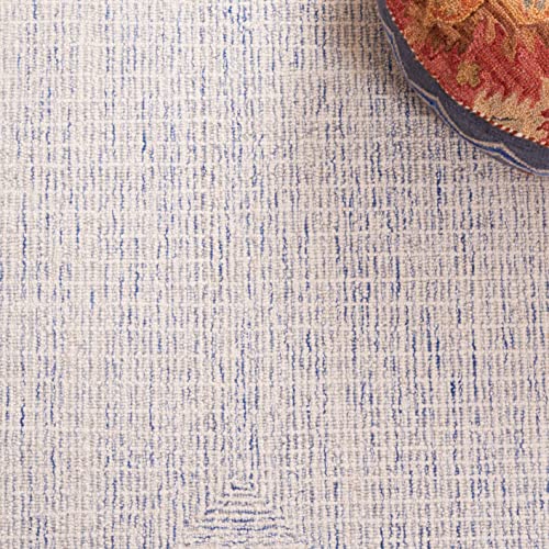 Safavieh Abstract Collection 6' x 9' Blue/Ivory ABT480M Handmade Wool Area Rug