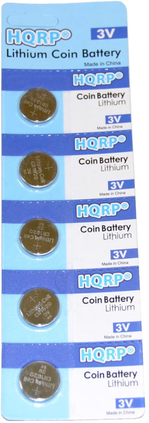 HQRP 5-Pack Lithium Battery Compatible with Casio Waveceptor WV50H-8AV / WV-57H / WV57HA1AV