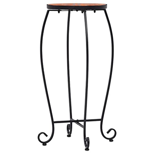 CUMYZO Mosaic Tables 3 pcs Terracotta Ceramic 11.1kg/24.42ib Plant Stands