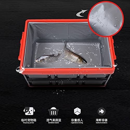 WDBBY Car Trunk Storage Box, Double-Layer Storage, Foldable Car Storage Box, Rear Trunk Storage Box, Storage Box