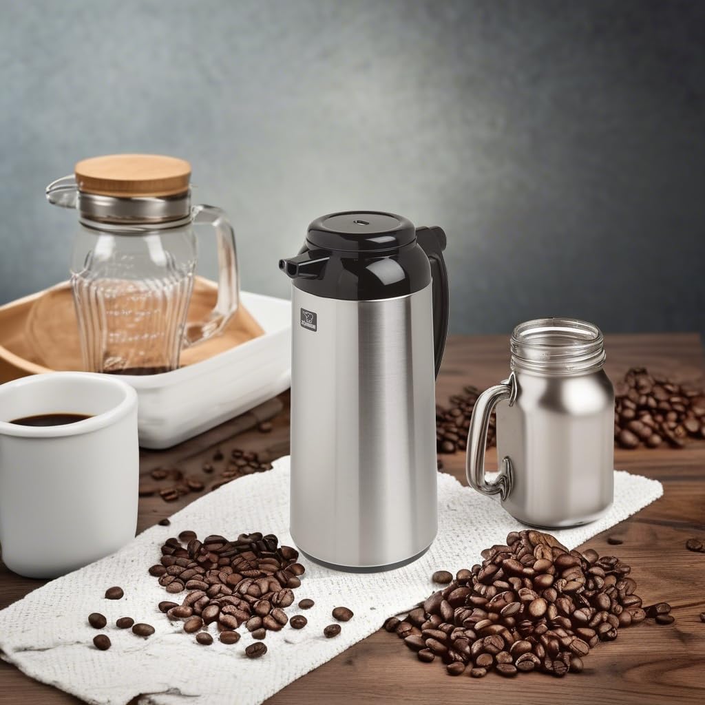 Zojirushi Premium Thermal Carafe, 1.85-Liter, Brushed Stainless Steel
