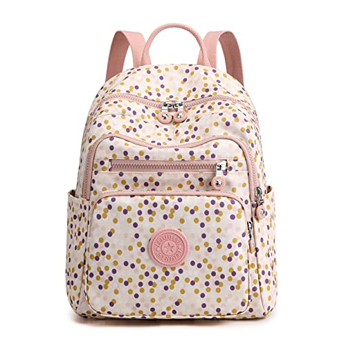 KARRESLY Mini Backpack Purse for Women Girls,Fashion Casual Printed Daypack for Working Or School,Wholesale(Pink)