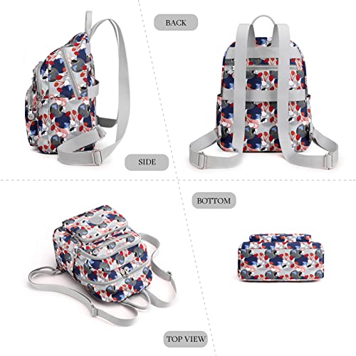 KARRESLY Mini Backpack Purse for Women Girls,Fashion Casual Printed Daypack for Working Or School,Wholesale(Pink)