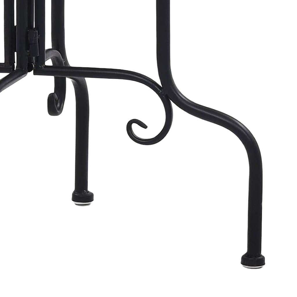 TEWTX7 Mosaic Accent Table Patio Side Table End Table Coffee Table Plant Stand 13.8" x 13.8" x 22" Plant Shelf for Patio Porch Beach Theme Balcony Back Deck Pool Indoor Outdoor Coffee