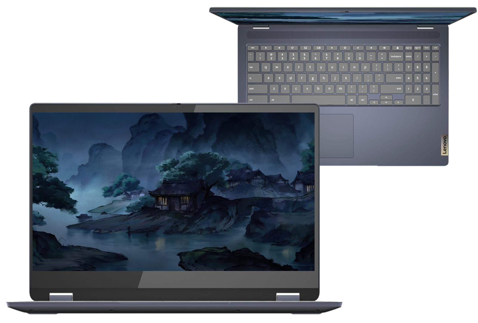 Lenovo Chromebook Flex 3 15.6" FHD Touch-Screen - Pentium Silver N6000 with 8GB Memory - 64GB eMMC - Abyss Blue - Chrome OS/OLY