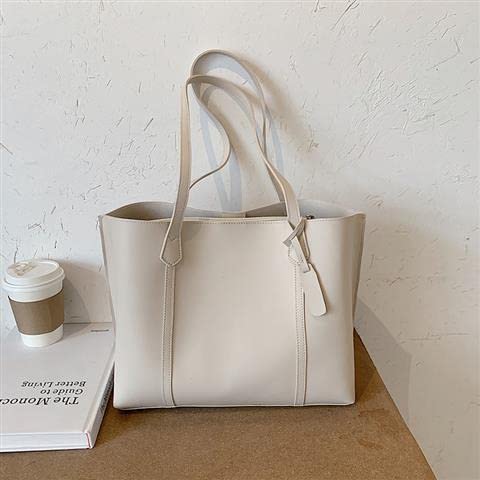 Women Tote Bags Top Handle Satchel Handbags PU Faux Leather Tassel Shoulder Purse (Brown)