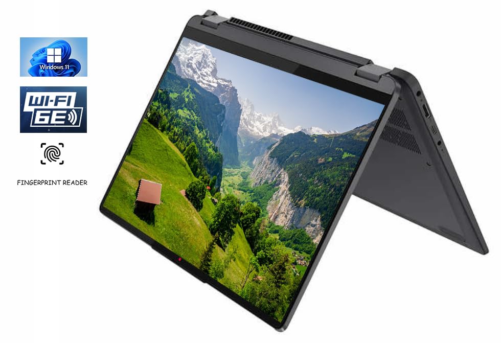 Lenovo Flex 5 14" 16:10 QHD 2-in-1 Touchscreen Laptop, AMD 8-Core R7 5700U, Wi-Fi 6, Fingerprint Reader, Backlit KB, Win11 W/Mouse Pad (16GB RAM | 512GB PCIe SSD)