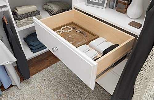 Easy Track 8" Drawer Closet Storage, White