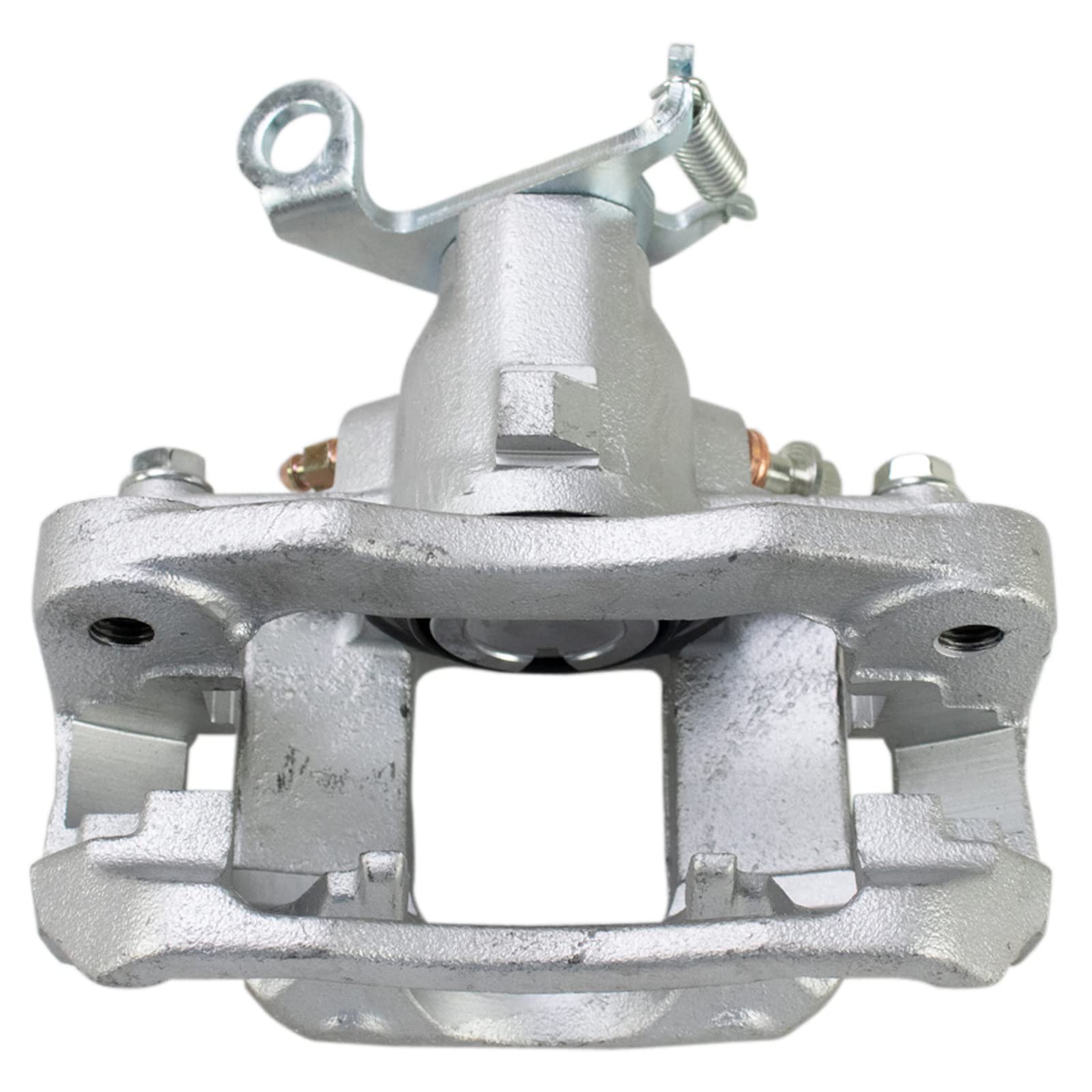 TRQ Rear Brake Pad & Rotor Kit Brake Caliper Brake Pads Brake Rotor Semi-Metallic Premium G-Coated Compatible with 2009-2013 Dodge Journey