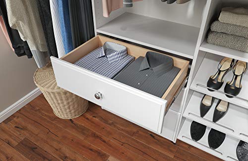 Easy Track 8" Drawer Closet Storage, White